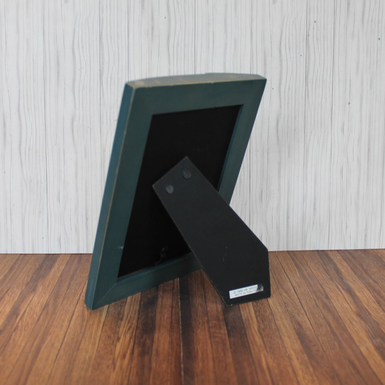 Vintage RARE WOODS 4x6 Picture Photo Frame Green Wood Shaker Mission ...