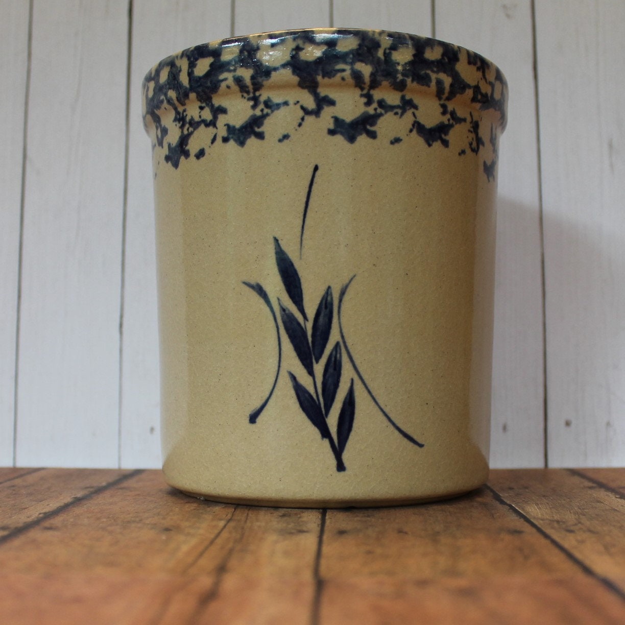 Vintage Robinson Ransbottom Pottery PPRCO Stoneware Crock 1 Quart High ...