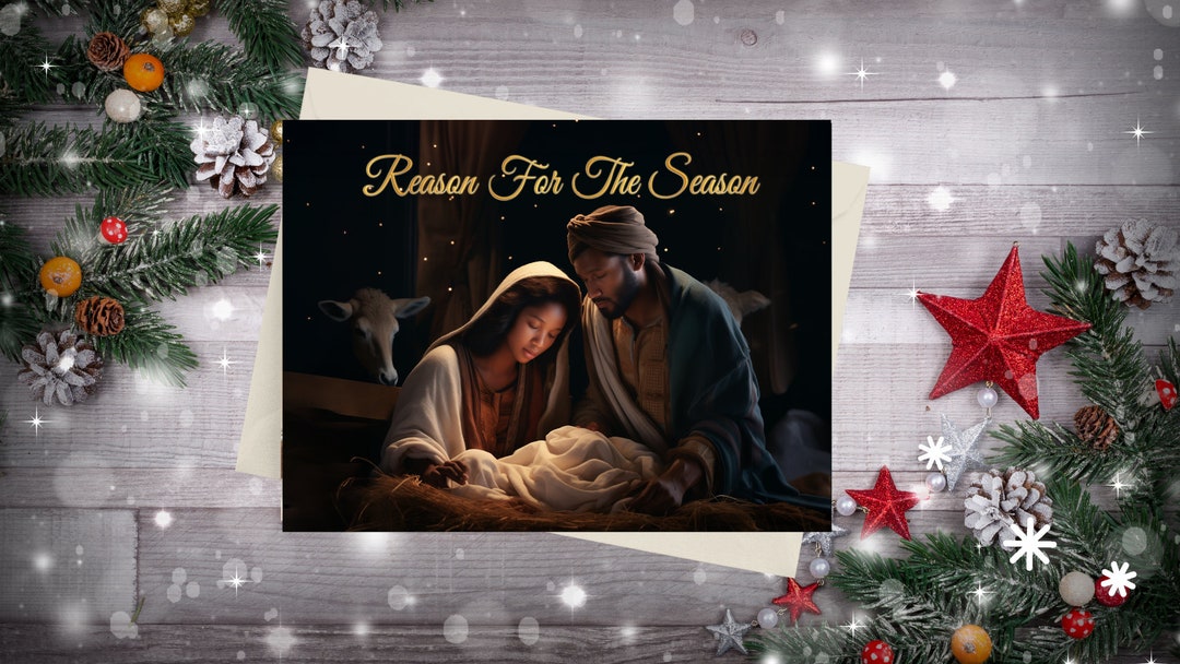 Melinated Nativity Scene Holiday Card - Etsy