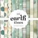 Watercolor Earth Tones Digital Paper Pack Neutral Boho Polka Dot ...