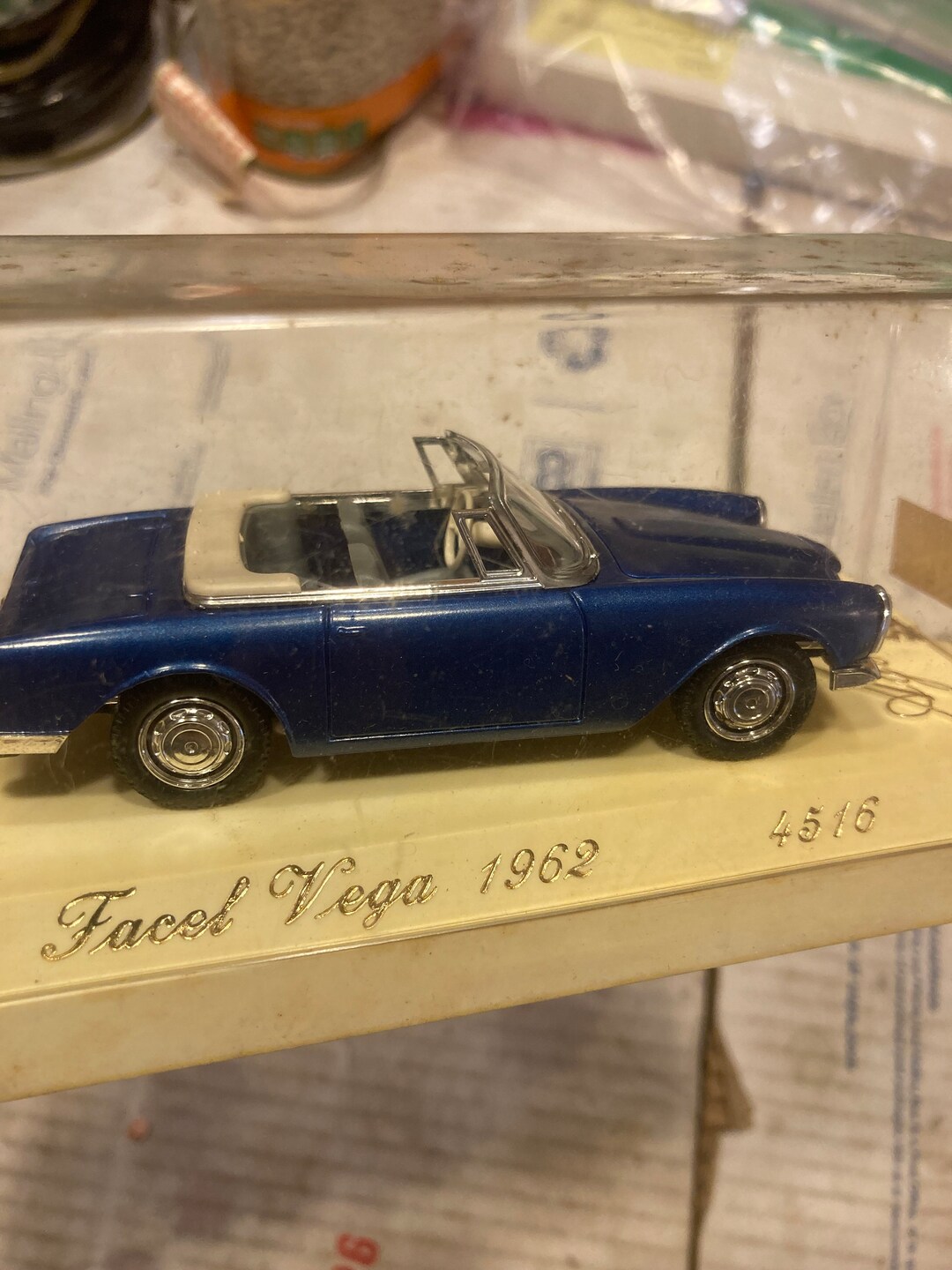 Vintage SOLIDO 1962 FORD VEGA Convertible, Mint, Brand New in the Box ...