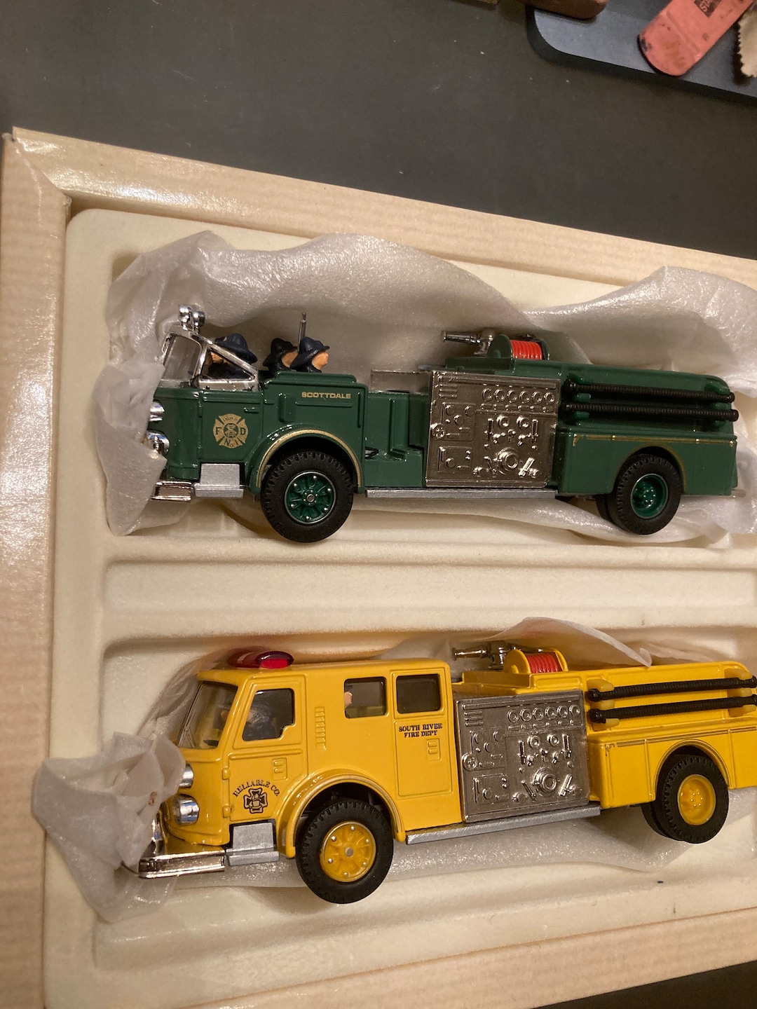 Vintage CORGI 2 Fire Vehicle LA FRANCE (scottsdale and South River) Set ...