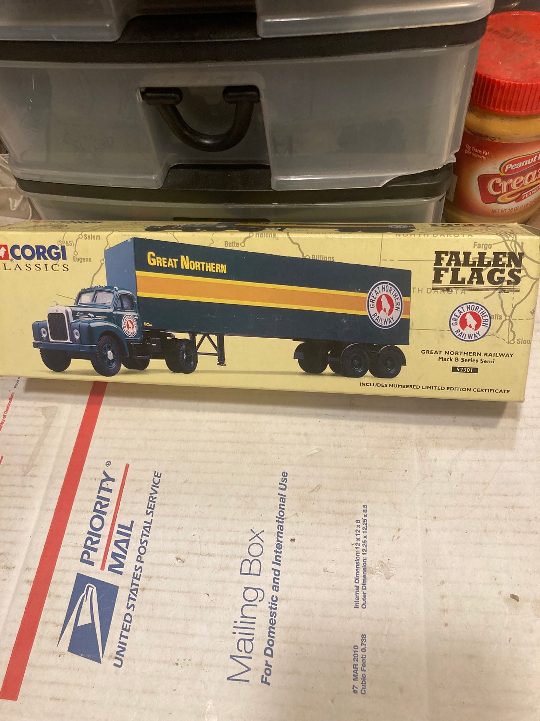 Vintage Corgi GREAT NORTHERN Fallen Flags Tractor Trailer Truck, Mint ...