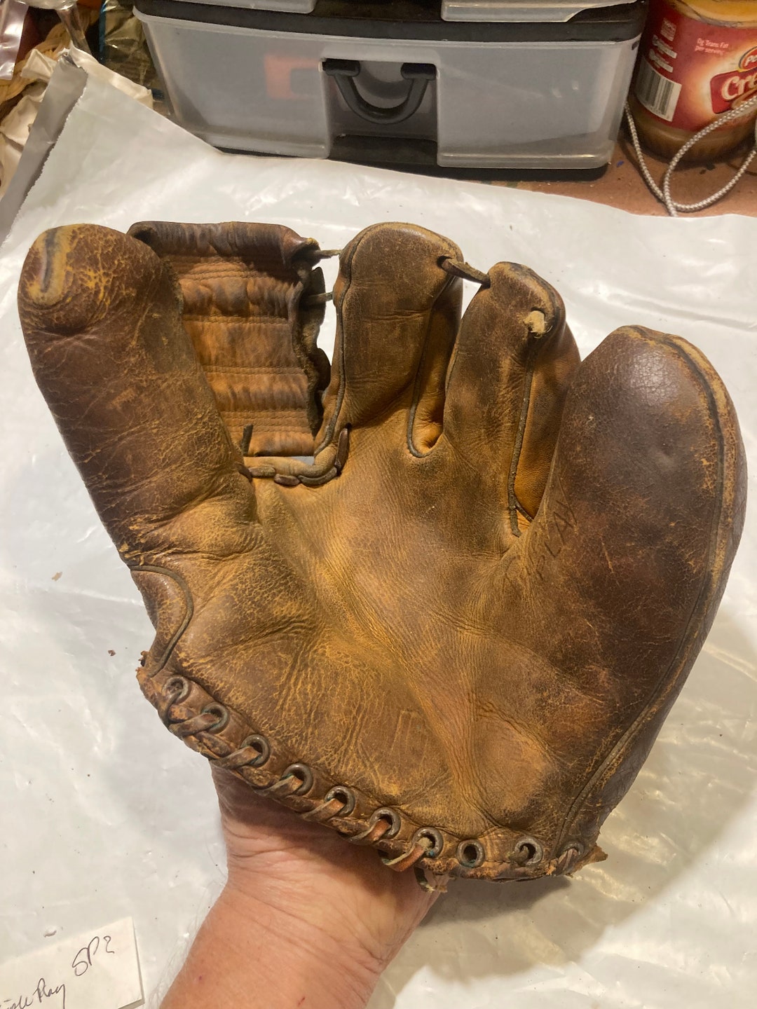 Vintage 3 Finger SPALDING Triple Play Baseball Glove #A223, Circa 1950 ...