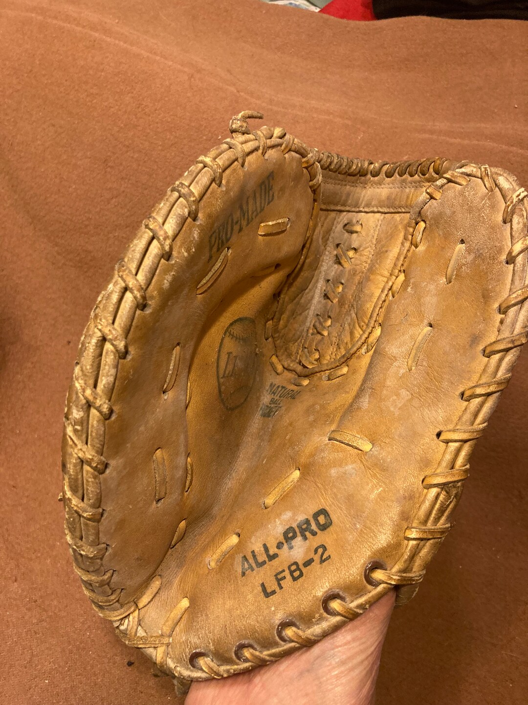Vintage All-pro Lefty LHT Medium Size First Baseman's Baseball Glove ...