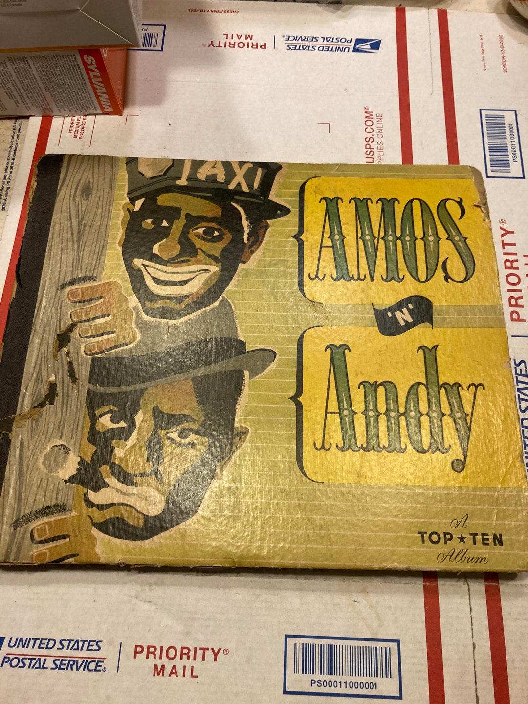 Rare Antique 75 Year Old AMOS and ANDY Top 10 Episodes, 5 Record Album ...