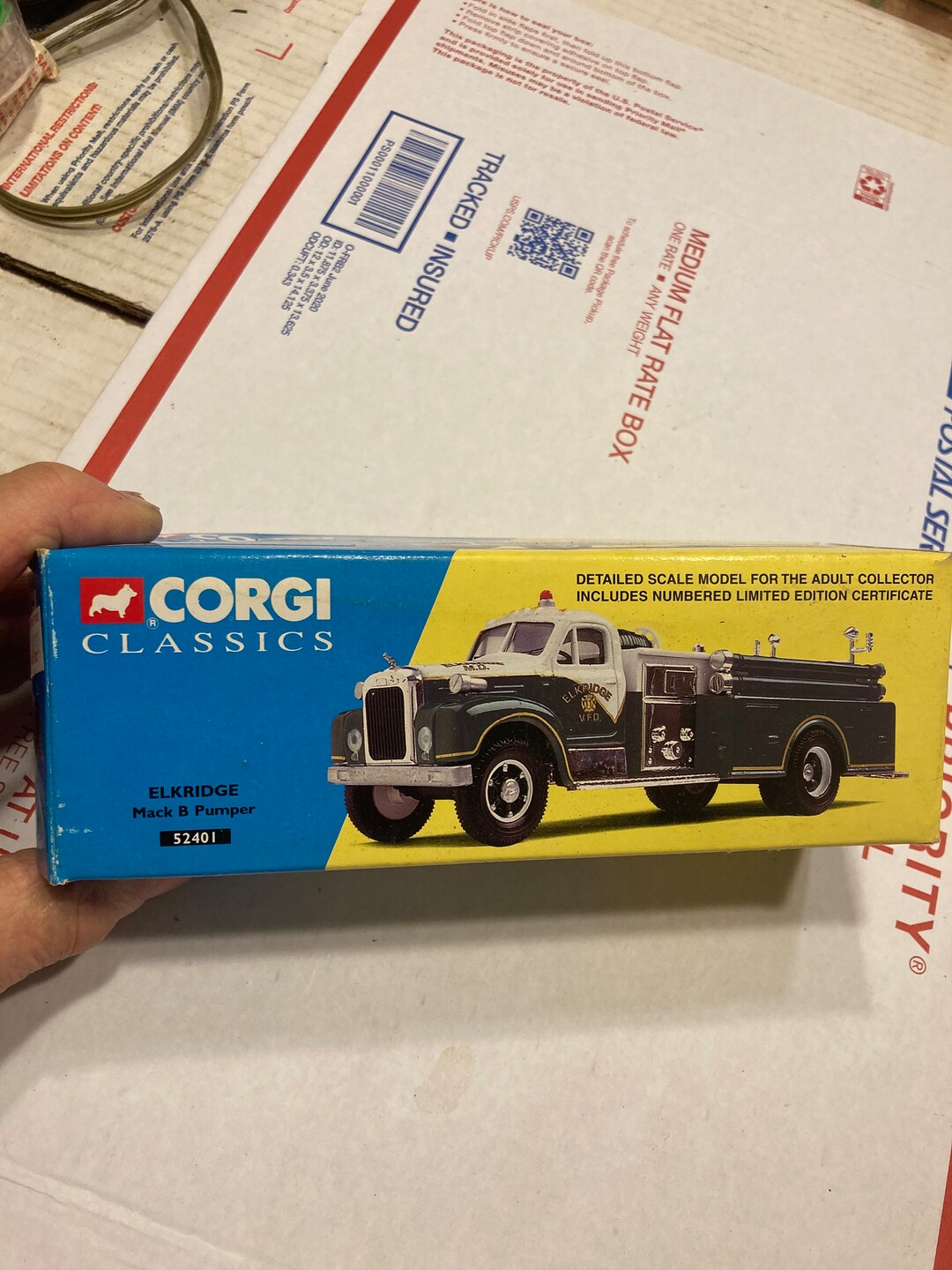 Vintage Corgi MACK B Series -elkridge FIRE ENGINE Pumper, #52401 ...