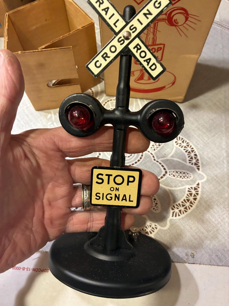 RARE Marx #423 Twin Light CROSSING FLASHER Brand New in Original Box ...