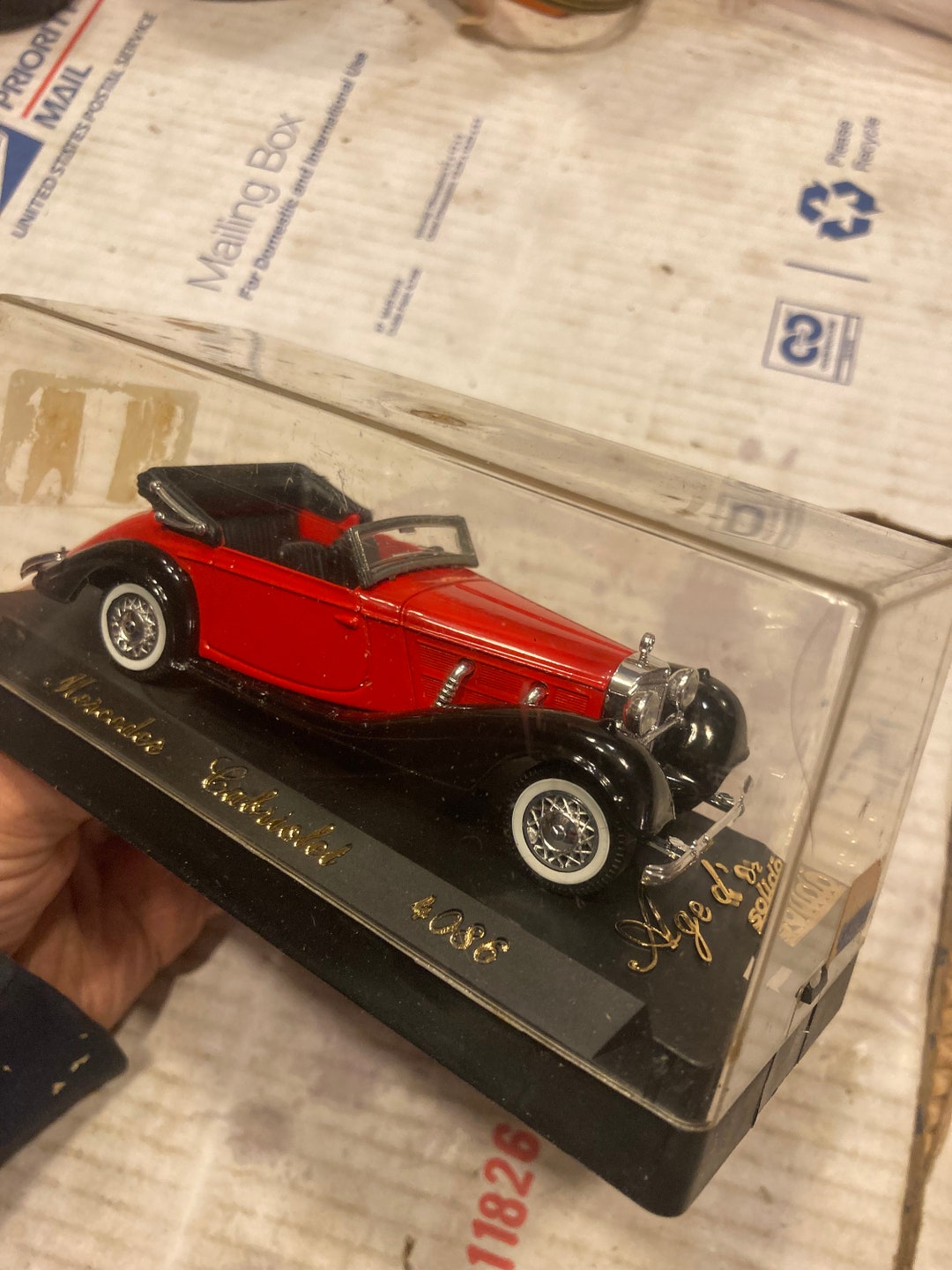 Vintage SOLIDO Red MERCEDES CABRIOLET Mint, Brand New in the Box! #4086 ...