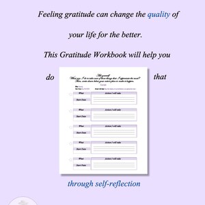 Gratitude Workbook (for Self Awareness & Personal Development) Digital ...