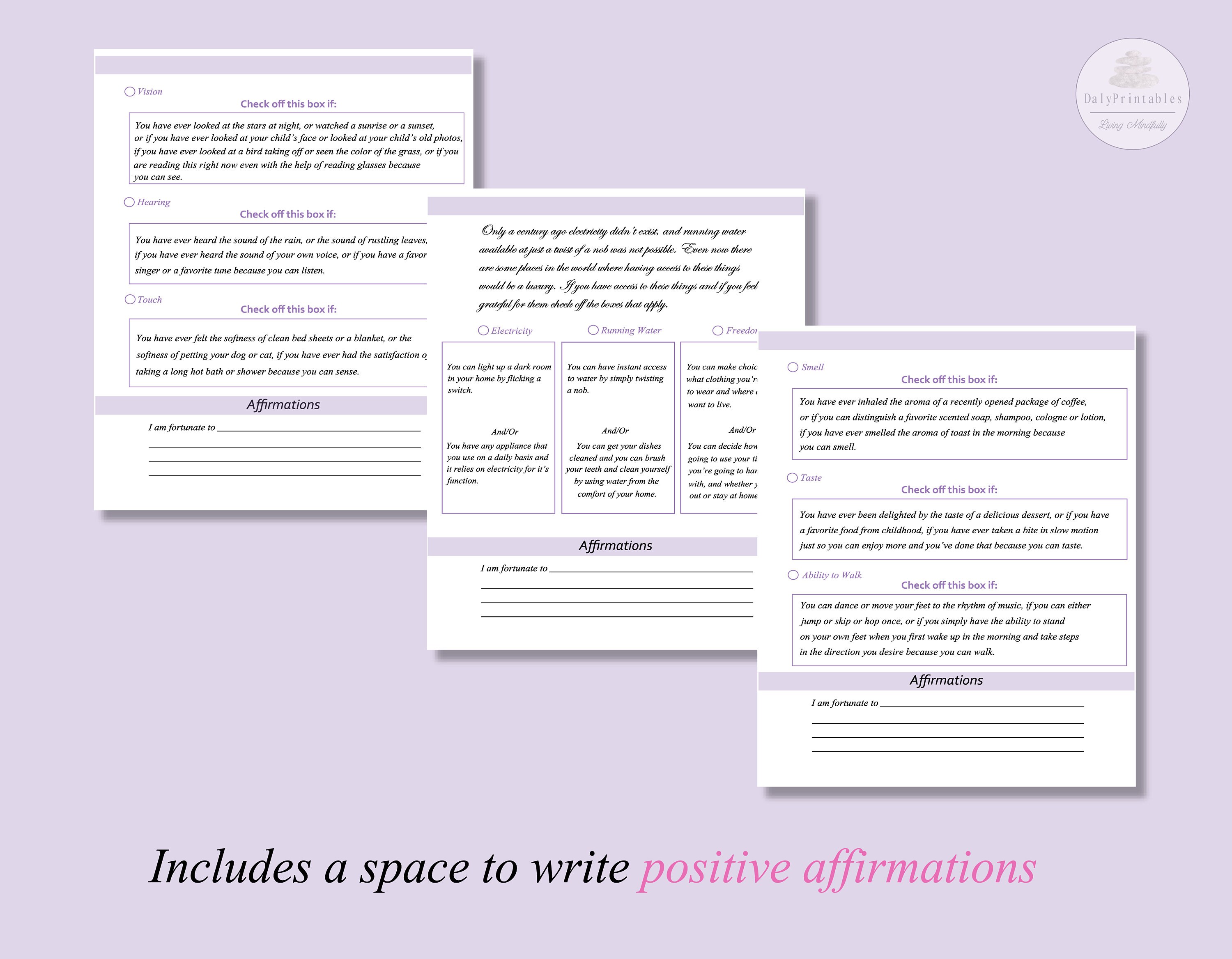 Gratitude Workbook for Self Awareness & Personal Development Digital ...