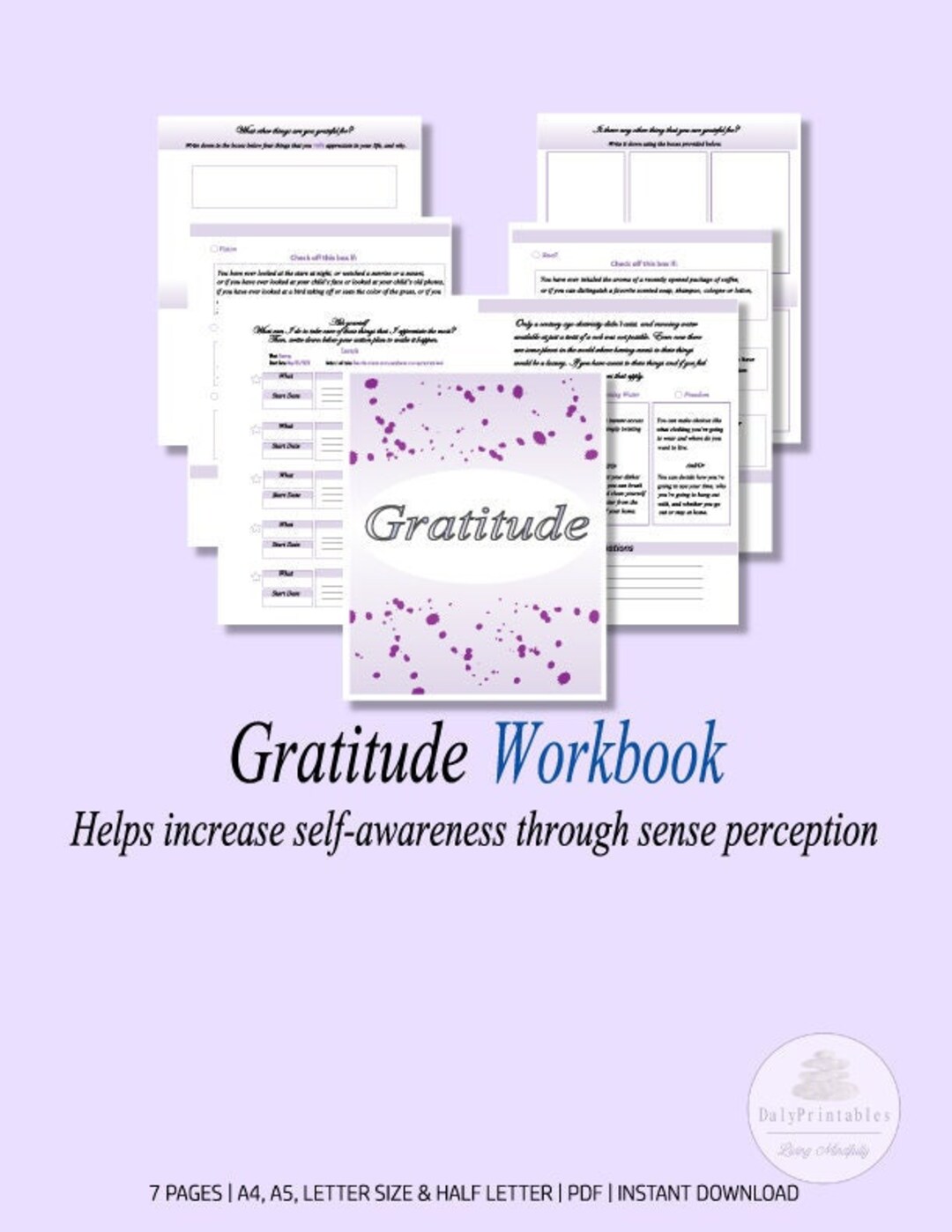 Gratitude Workbook (for Self Awareness & Personal Development) Digital ...