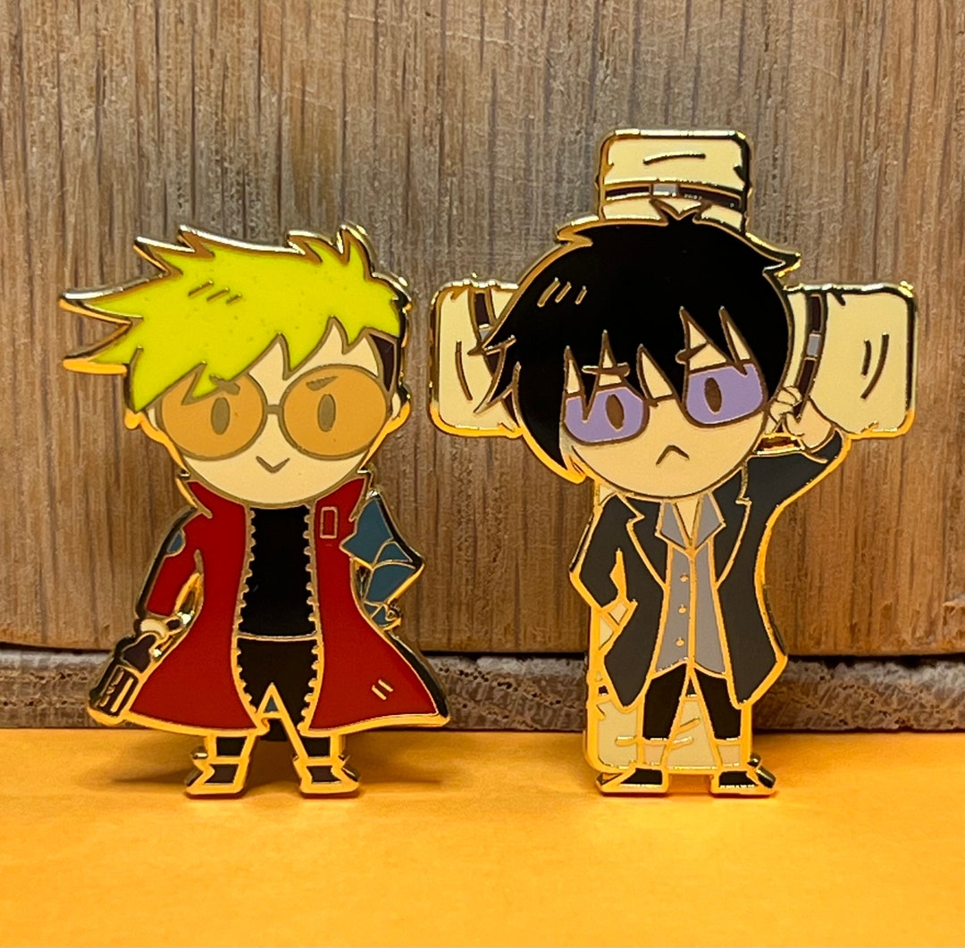Vash and Wolfwood Enamel Pin - Etsy
