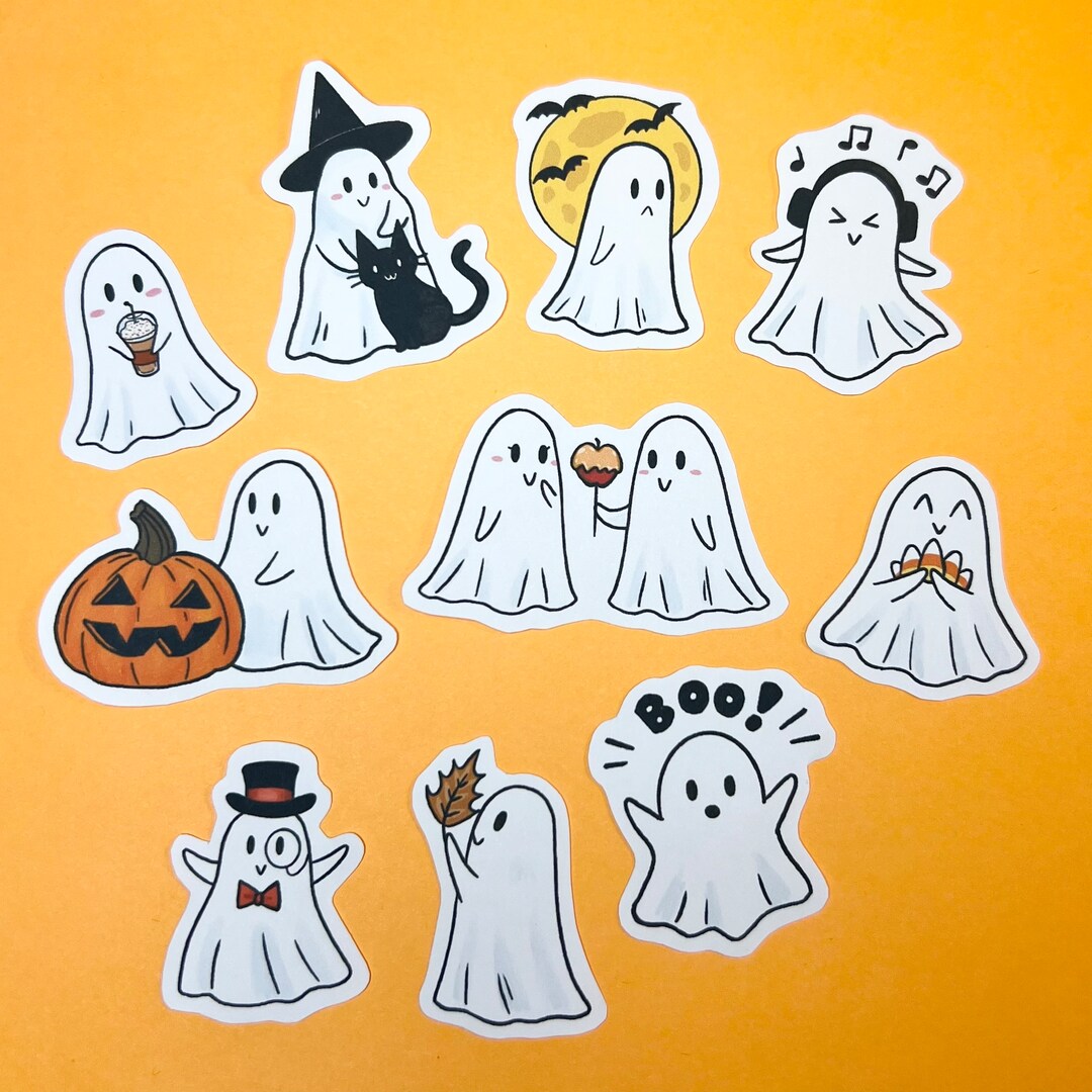 Ghost Sticker Pack - Etsy