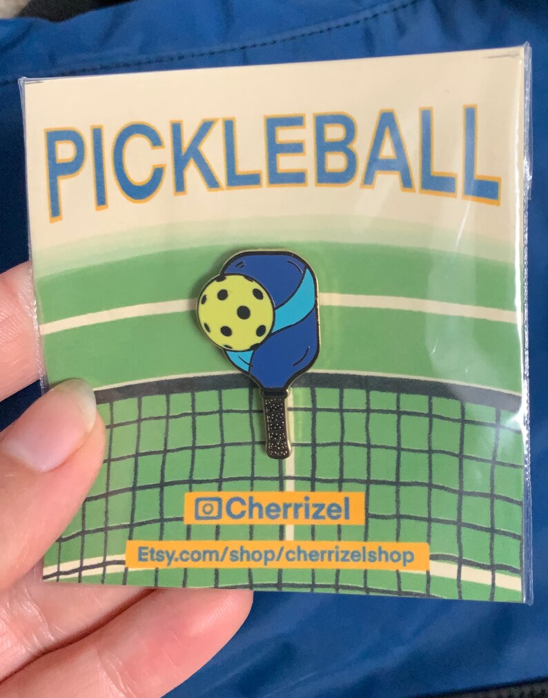 Pickleball Enamel Pin - Etsy
