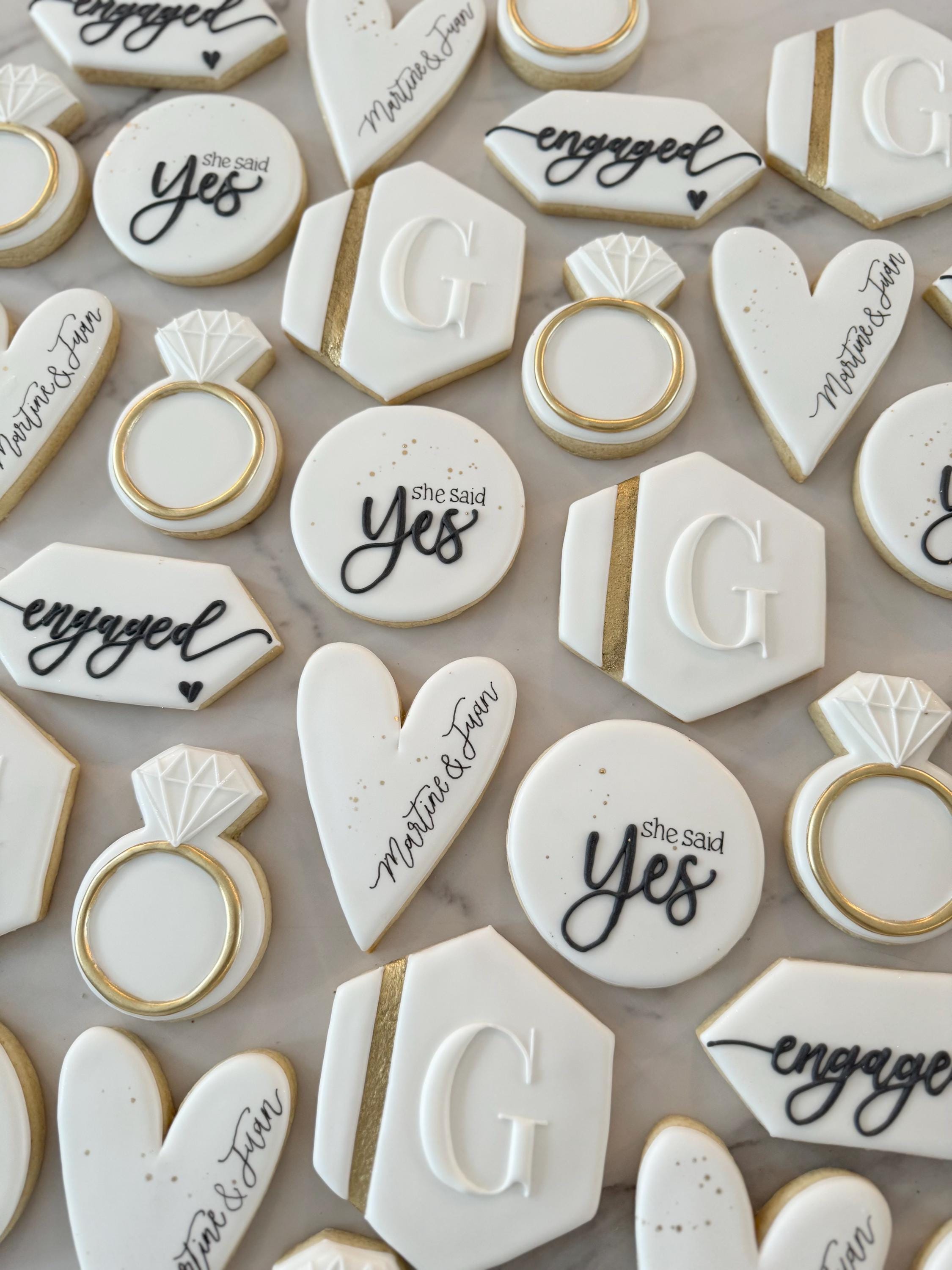 Engagement Cookies / She Said Yes! - Etsy
