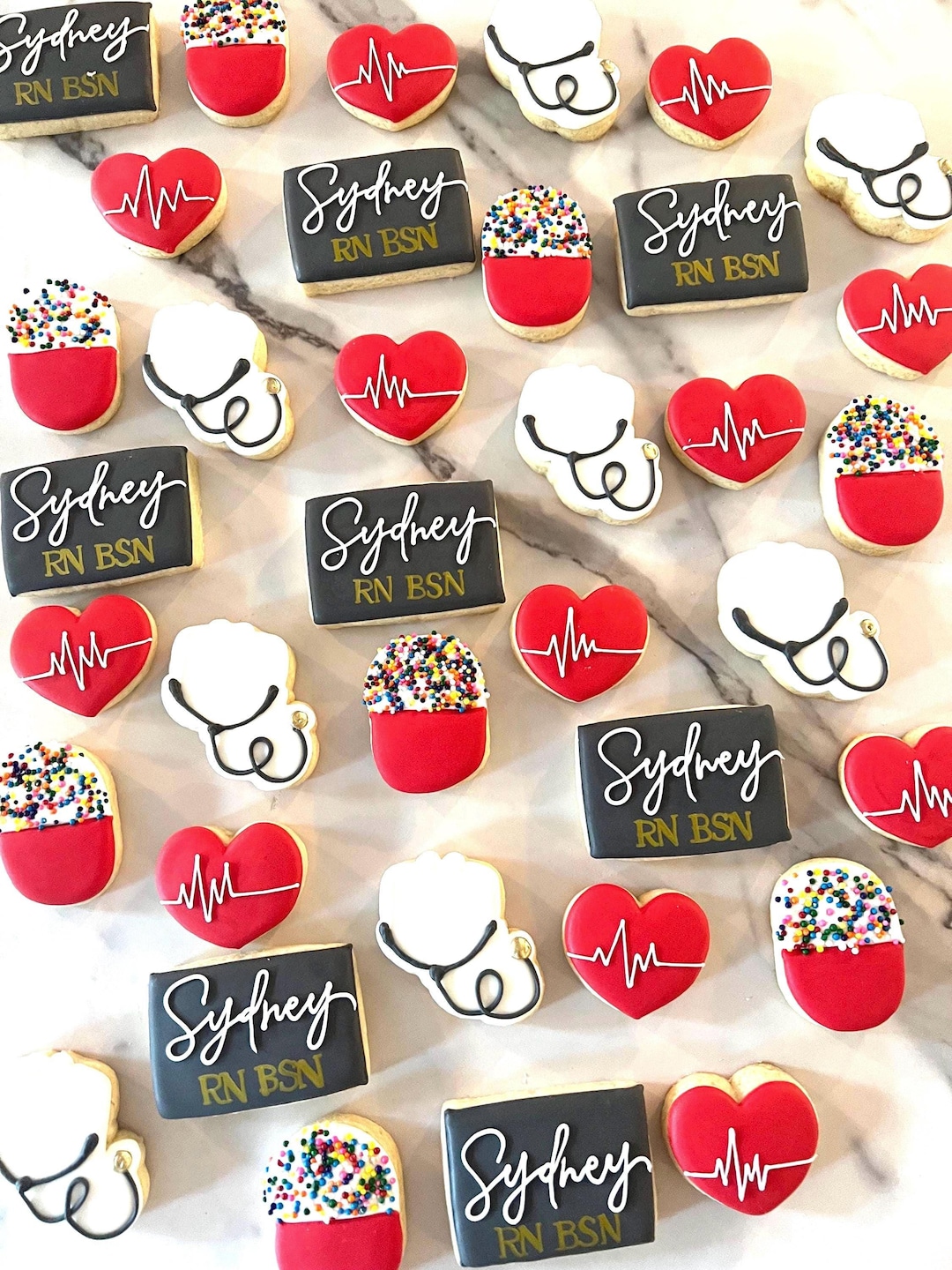 Nurse Graduation Cookies Nurse / RN / Medical Cookies - Etsy