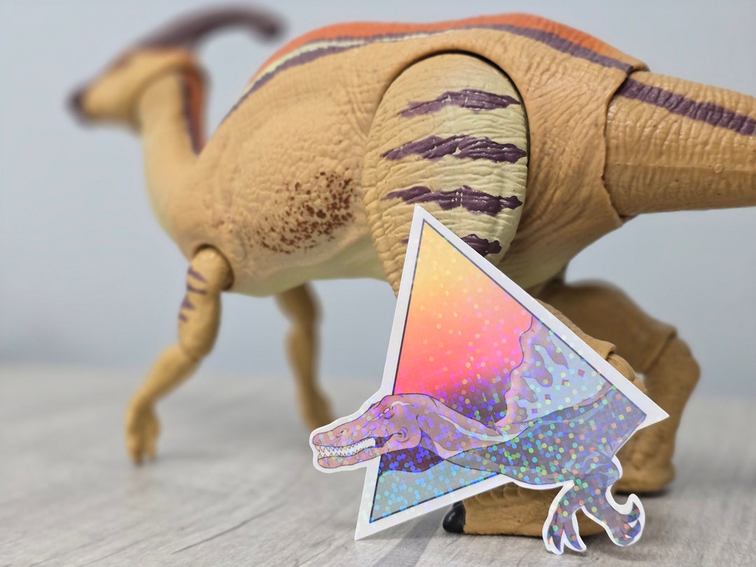 Spinosaurus Dinosaur Holographic Sticker - Etsy