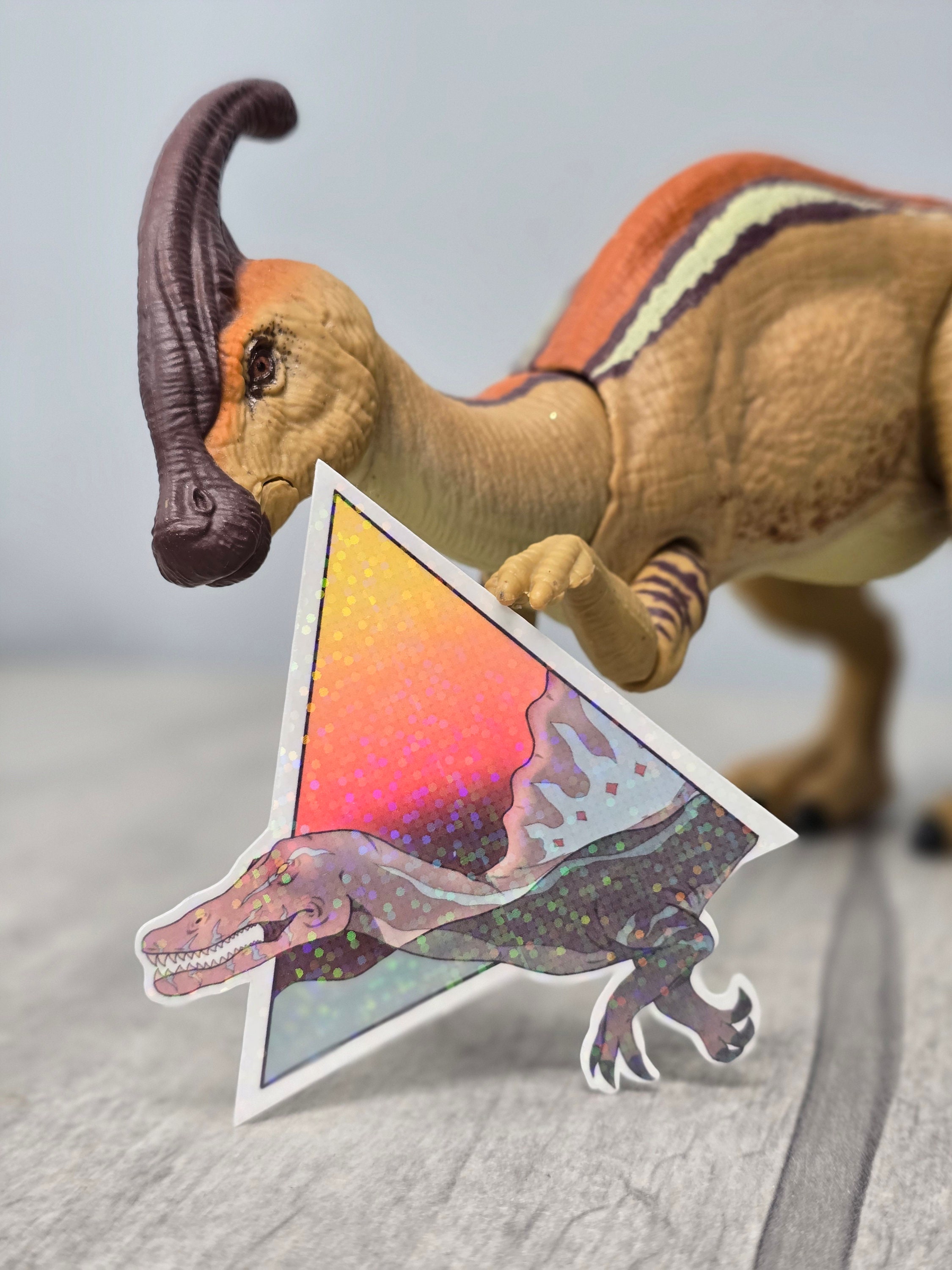 Spinosaurus Dinosaur Holographic Sticker - Etsy