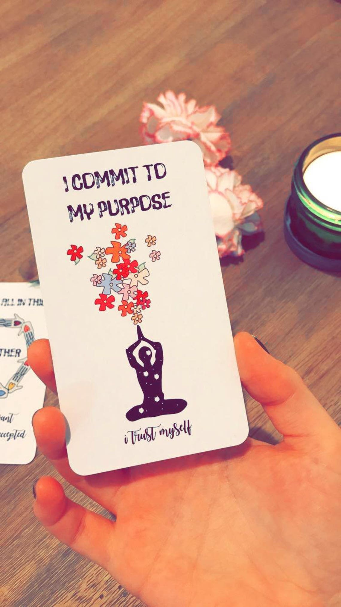 Wildflower Deck of Affirmation & Oracle Cards - Etsy