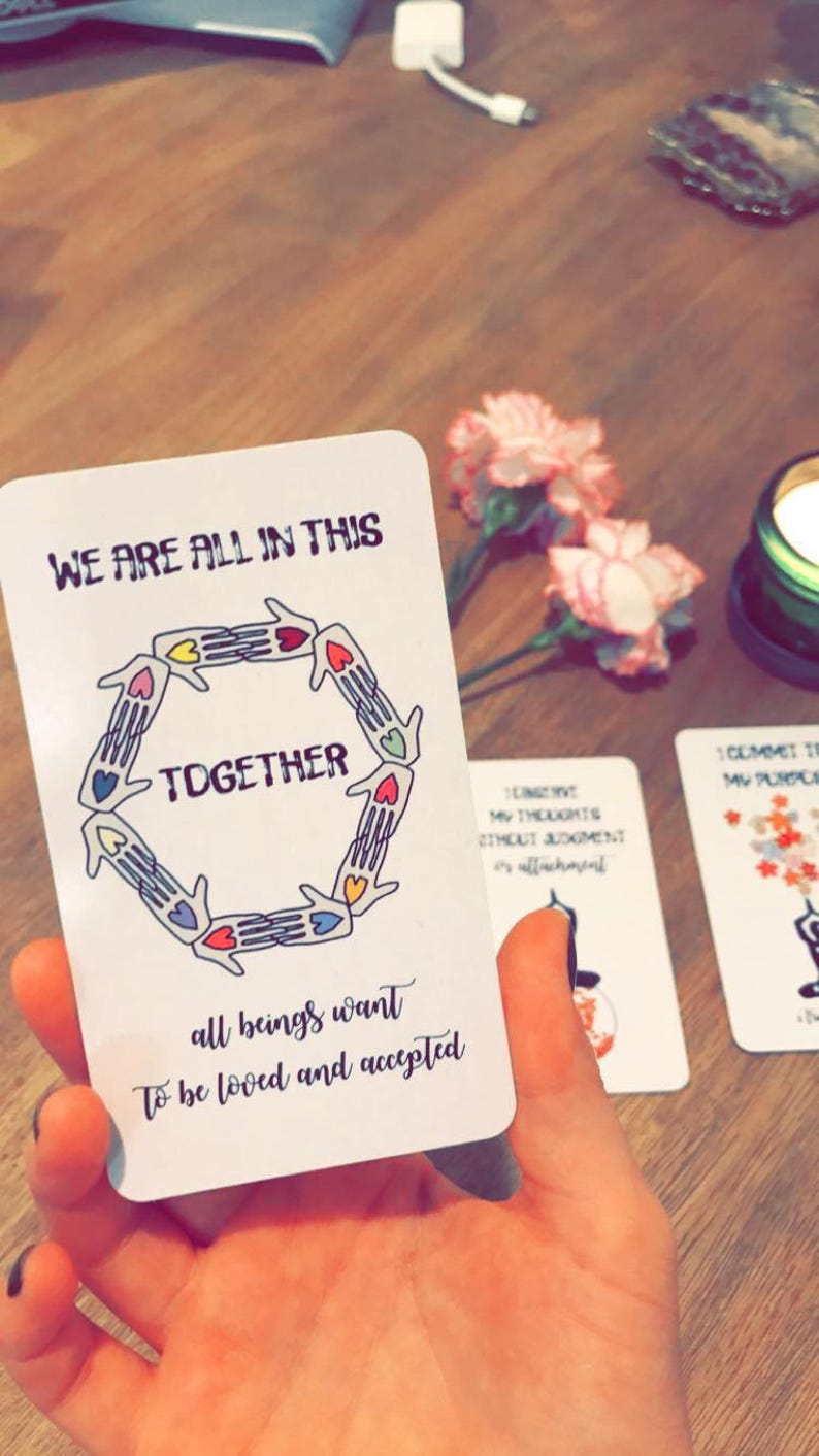 Wildflower Deck of Affirmation & Oracle Cards - Etsy