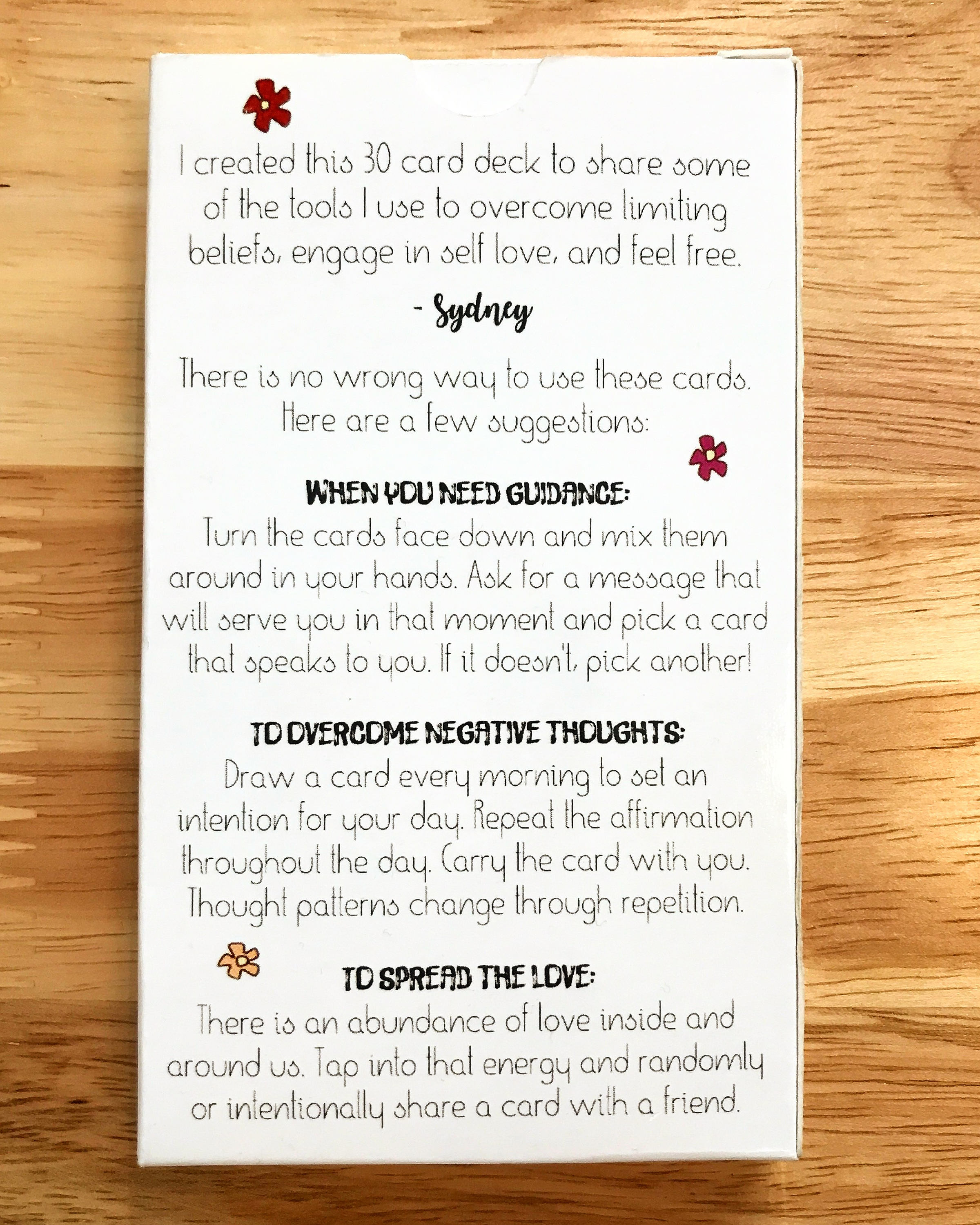 Wildflower Deck of Affirmation & Oracle Cards - Etsy