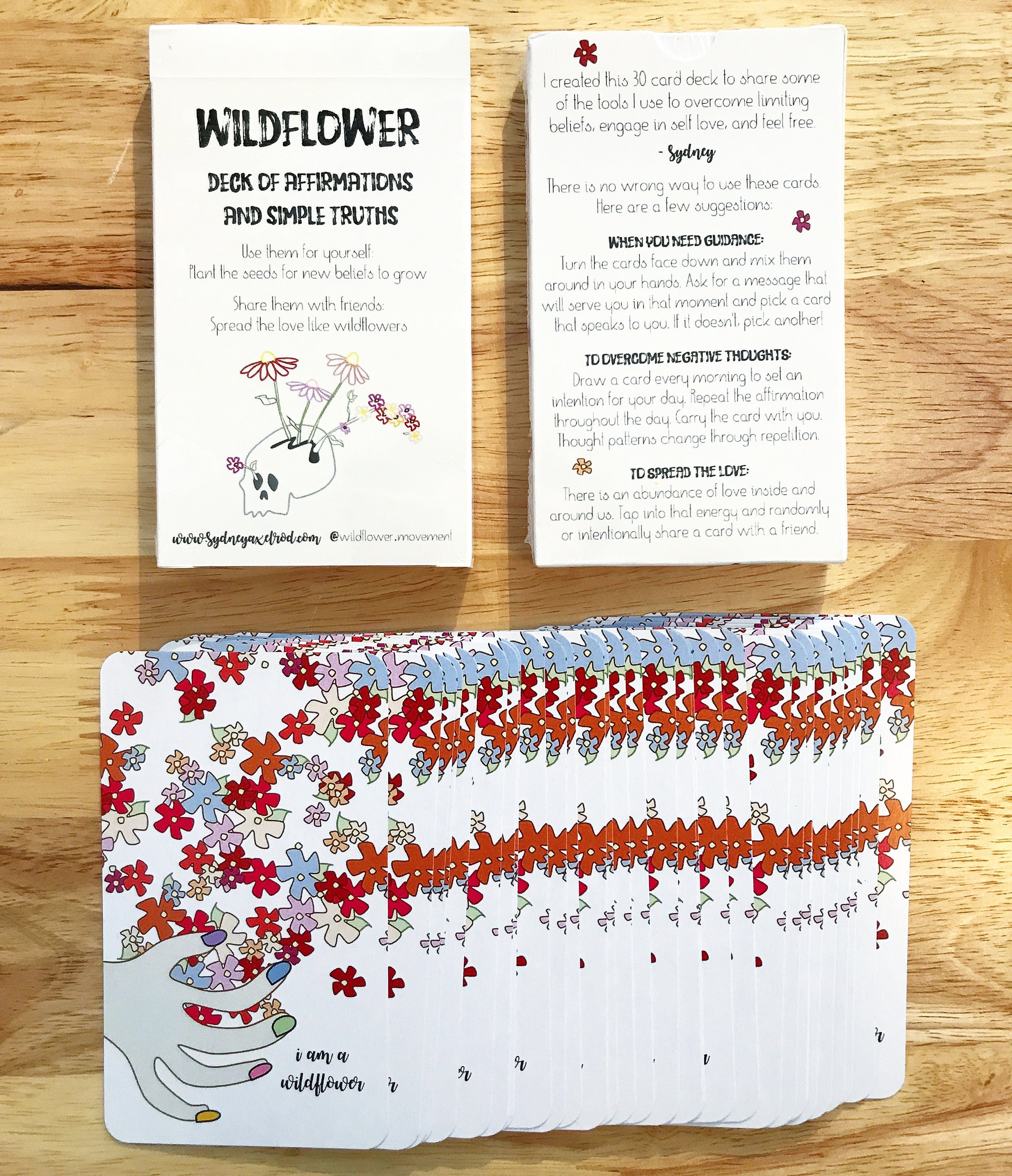 Wildflower Deck of Affirmation & Oracle Cards - Etsy