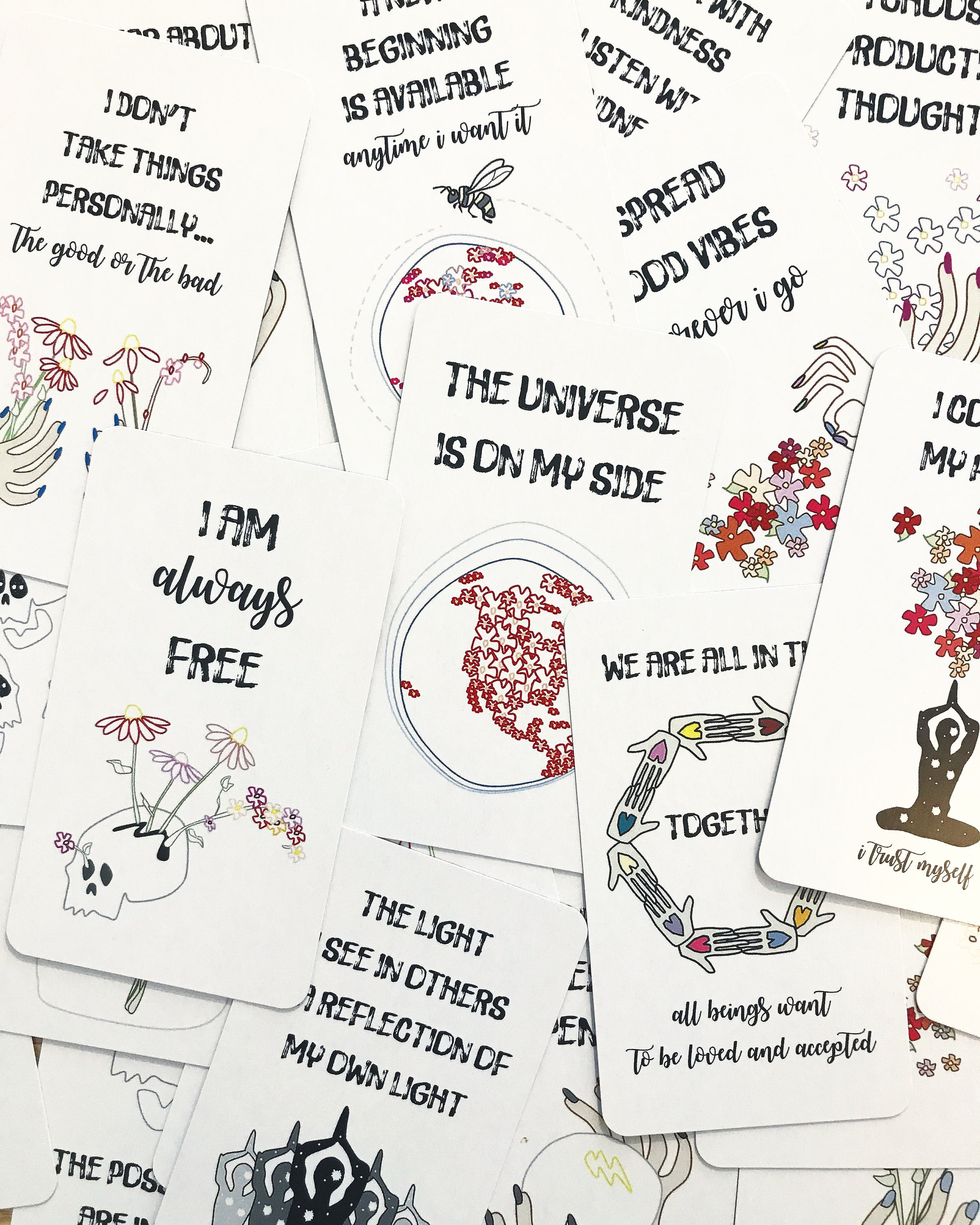 Wildflower Deck of Affirmation & Oracle Cards - Etsy