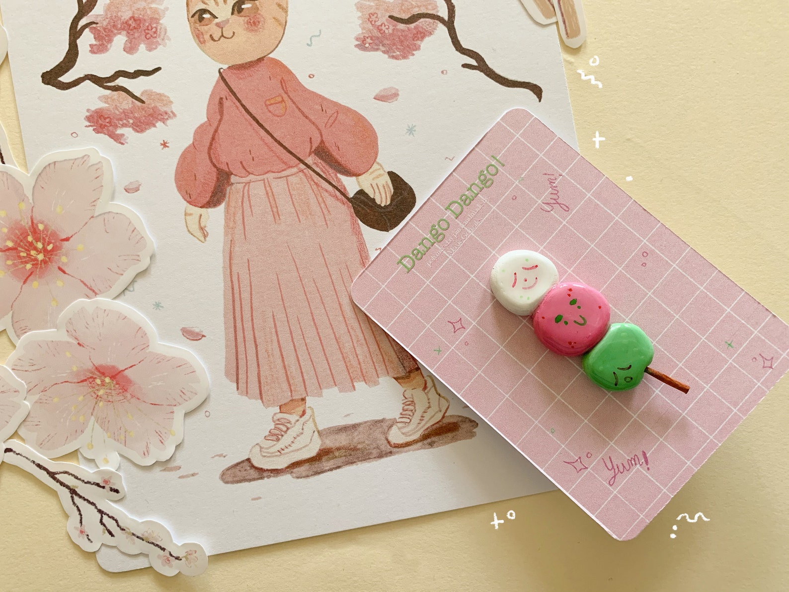 Sakura Cherry Blossom Bundle Japanese Food Stickers Sakura | Etsy