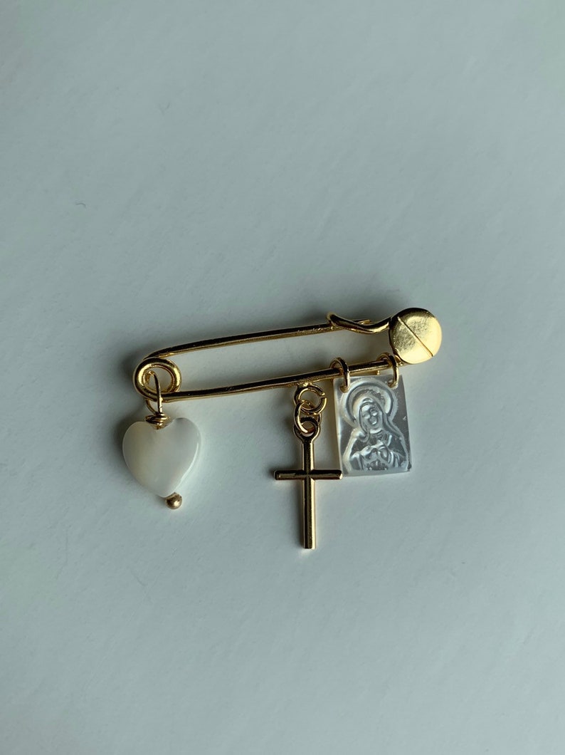 24k Gold Plated Babypin. Baby Safety Pin. Baby Protection Pin. Baby ...