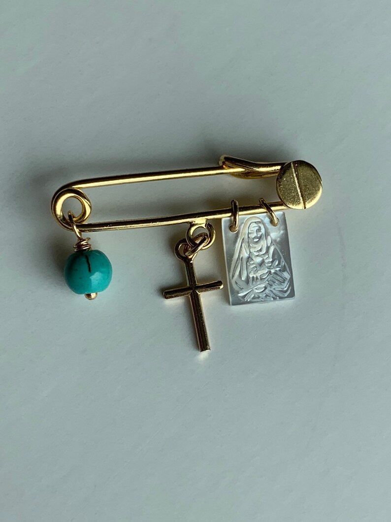 24k Gold Plated Babypin. Baby Safety Pin. Baby Protection Pin. | Etsy