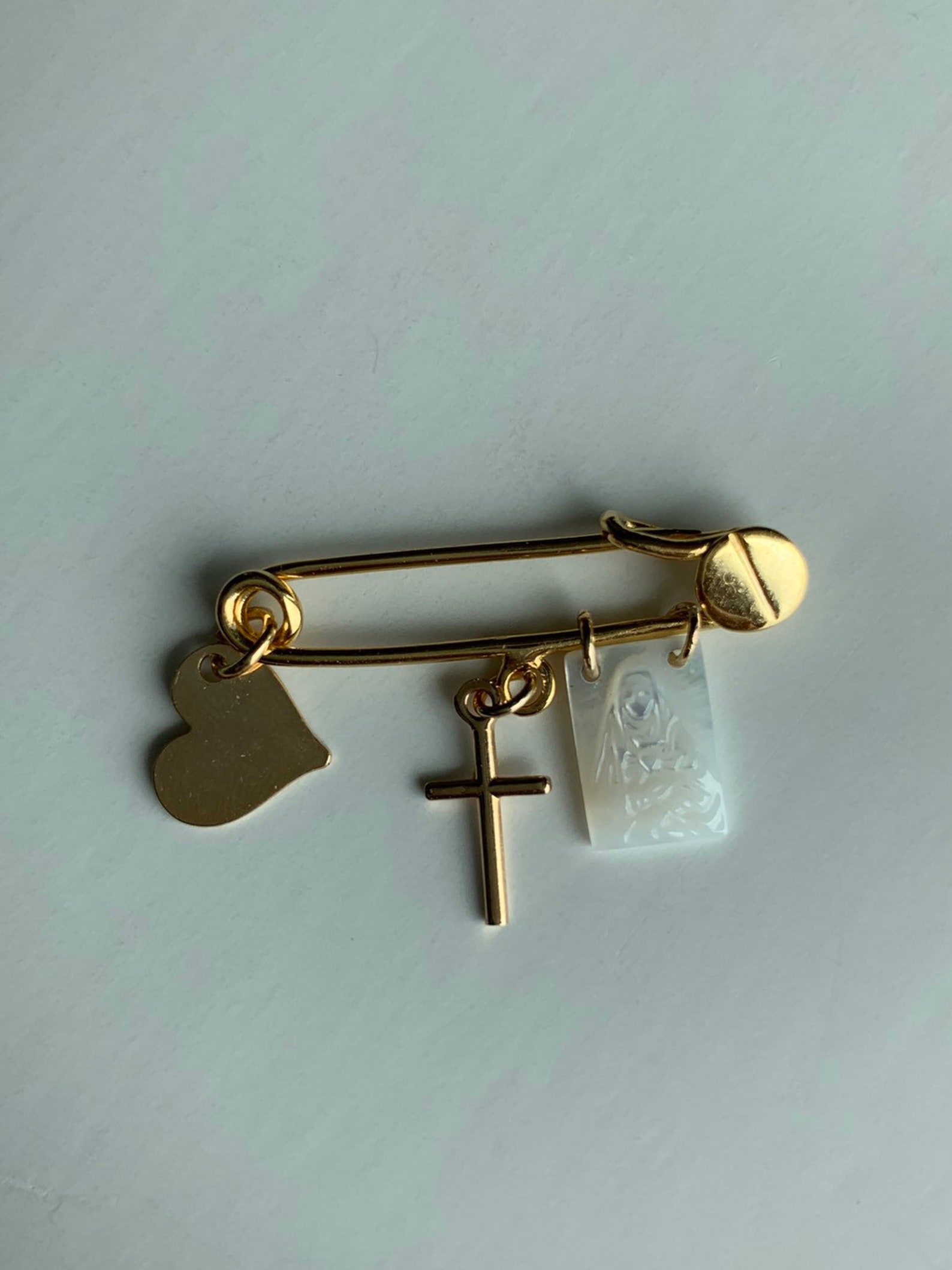 24k Gold Plated Babypin. Baby Safety Pin. Baby Protection Pin. | Etsy