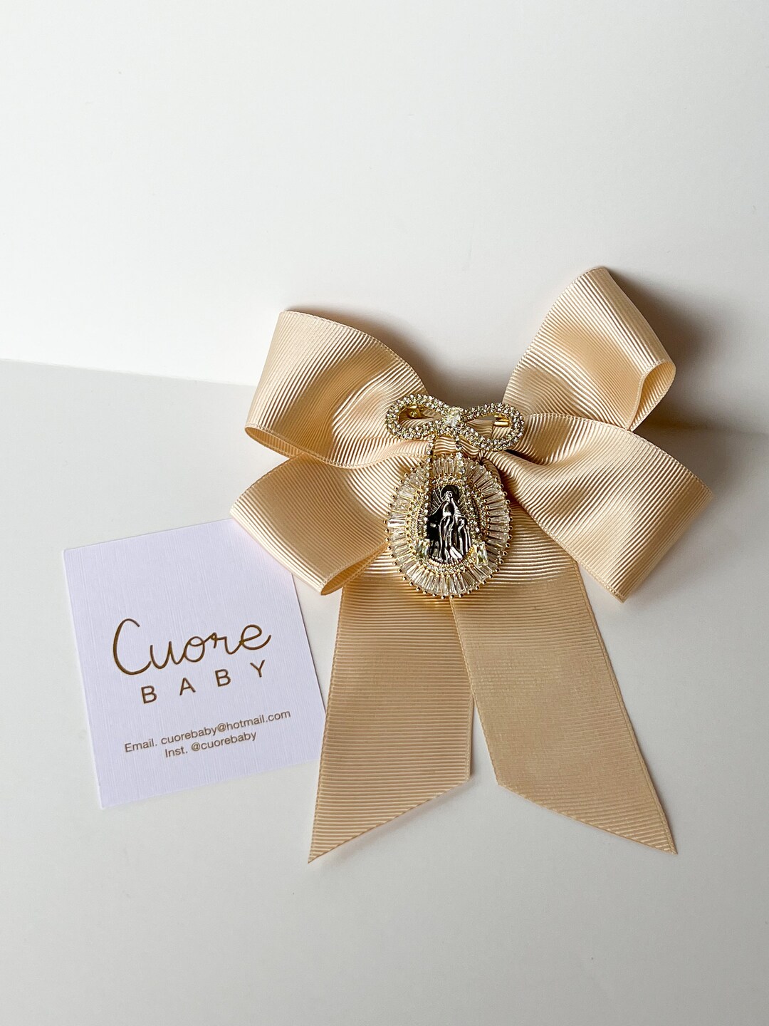 Crystal Baby Medallion. Crib Medallion for Protection. Zirconia Virgin ...