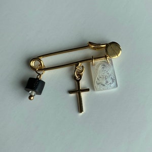 24k Gold Plated Babypin. Baby Safety Pin. Baby Protection Pin. Baby ...