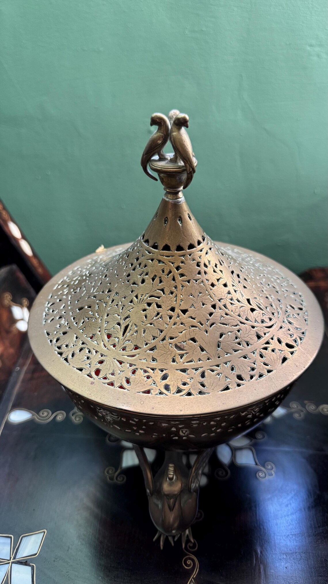 Antique Persian Brass Brazier - Etsy