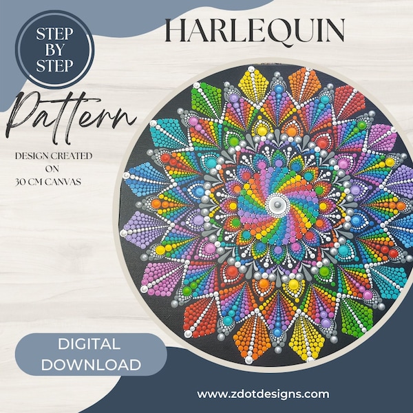 Dot Mandala Canvas - Etsy