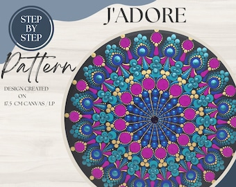 Dot Art Pattern Canvas 36 Downloadable PDF Mandala Dotting - Etsy