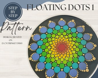 Dot Art Pattern Canvas 36 Downloadable PDF Mandala Dotting - Etsy