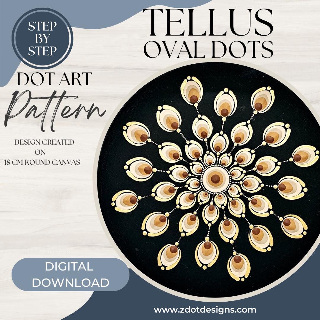Z Dot Designs Dot Mandala Tutorial | Step-by-step Instructions ...
