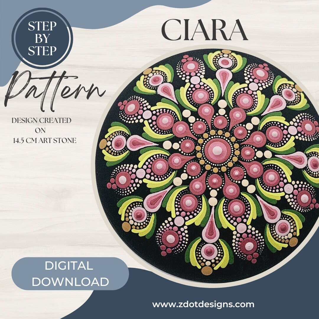 Z Dot Designs Dot Mandala Tutorial | Step-by-step Instructions ...