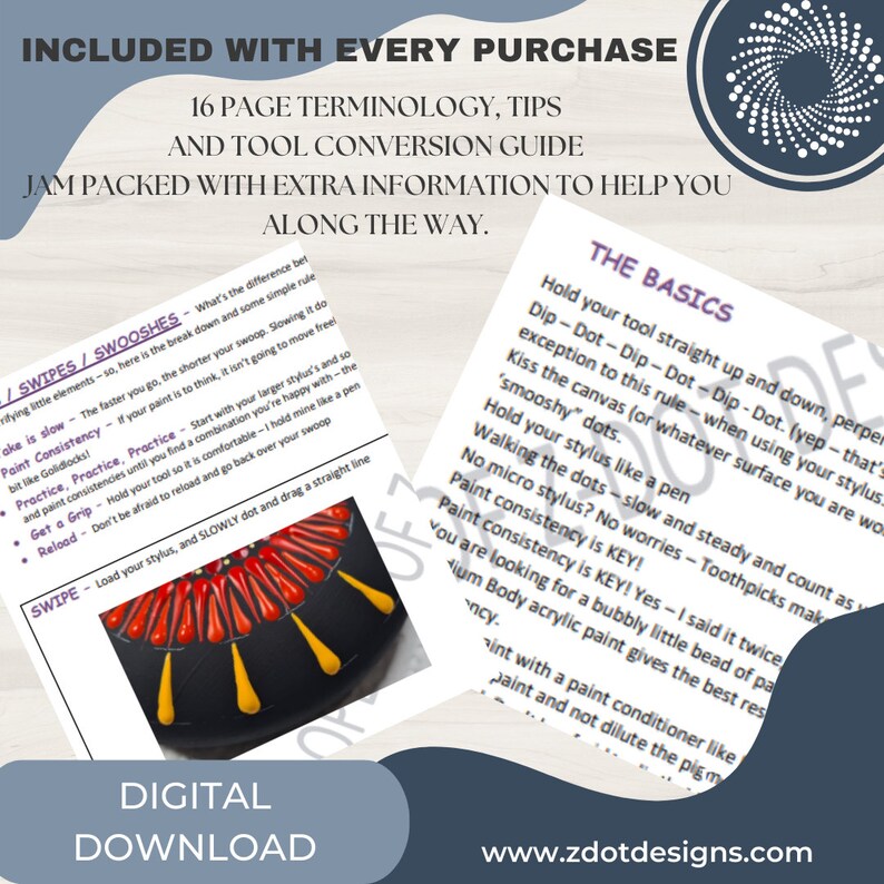 Z Dot Designs Dot Mandala Tutorial | Step-by-step Instructions ...