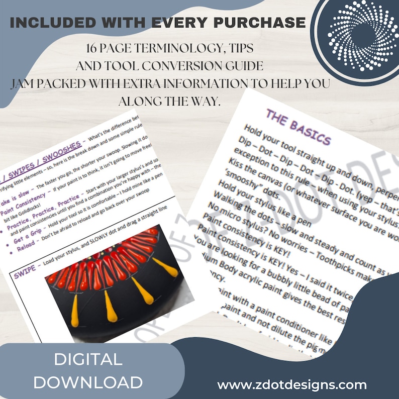 Z Dot Designs Dot Mandala Tutorial | Step-by-step Instructions ...