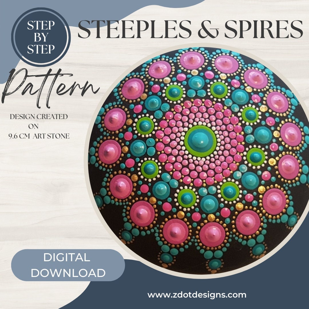 Z Dot Designs Dot Mandala Tutorial | Step-by-step Instructions ...