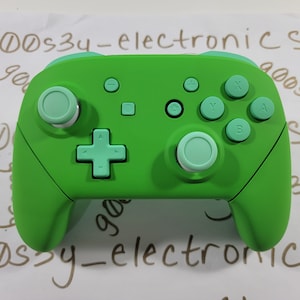 New Nintendo Switch Custom Green Pro Controller CHOOSE BUTTON COLOR - Etsy