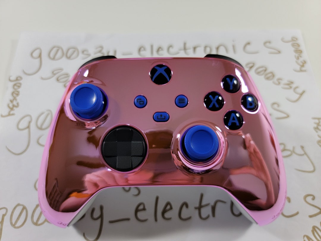NEW Custom Xbox Series One / X / S Chrome Pink Styled Wireless ...