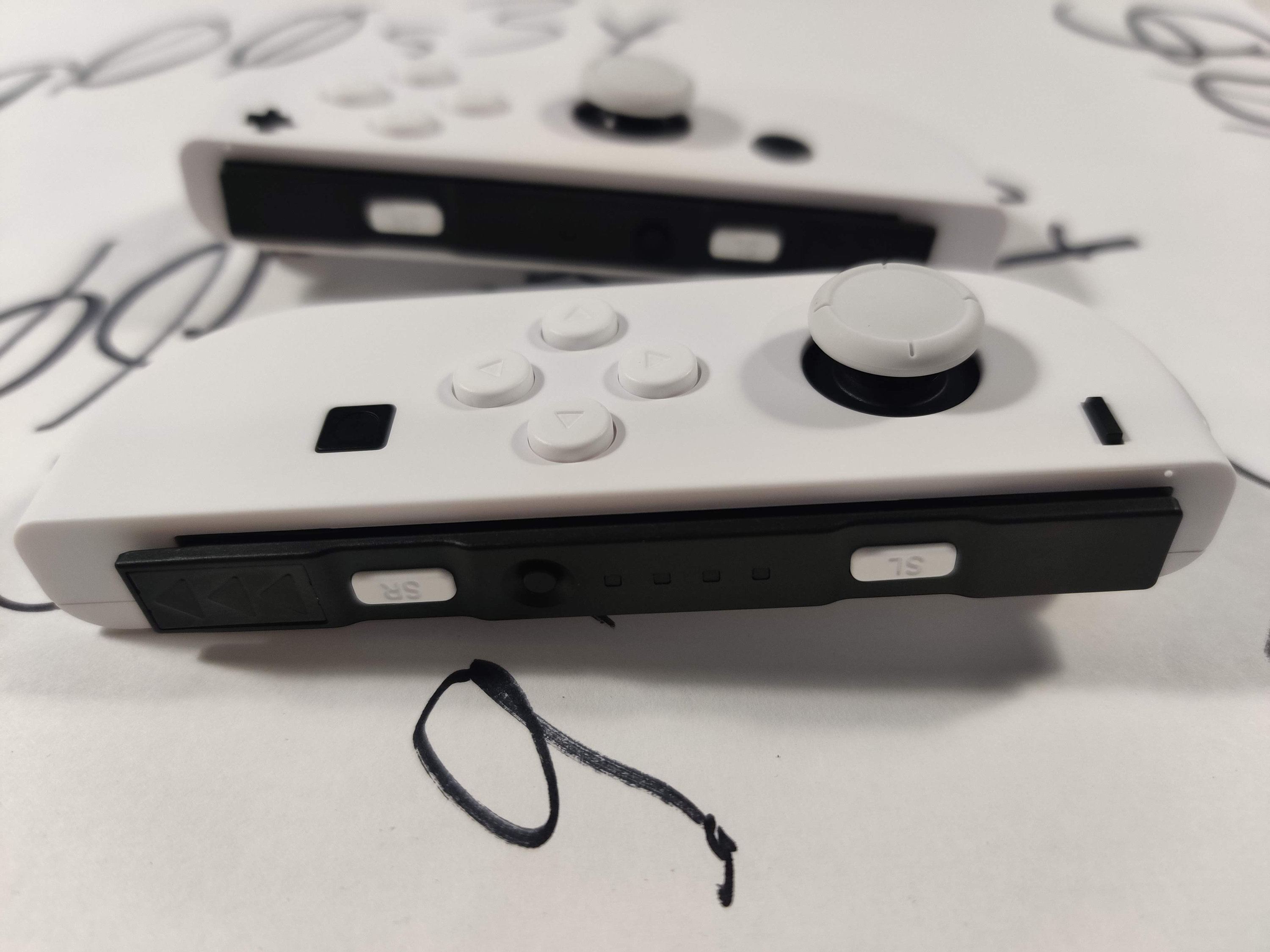 New Nintendo Switch Custom White Joycons With White - Etsy