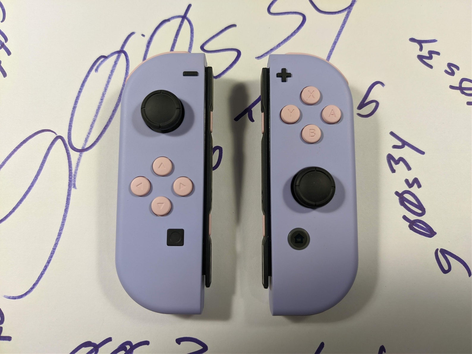 New Nintendo Switch Custom Light Purple Joycons With Pink | Etsy