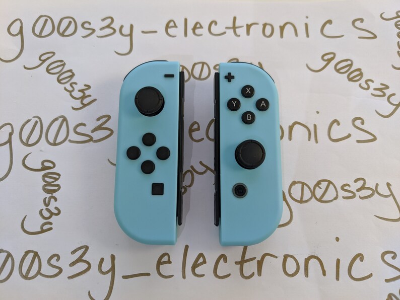 New Custom Light Blue Nintendo Switch FULL CONSOLE - Etsy