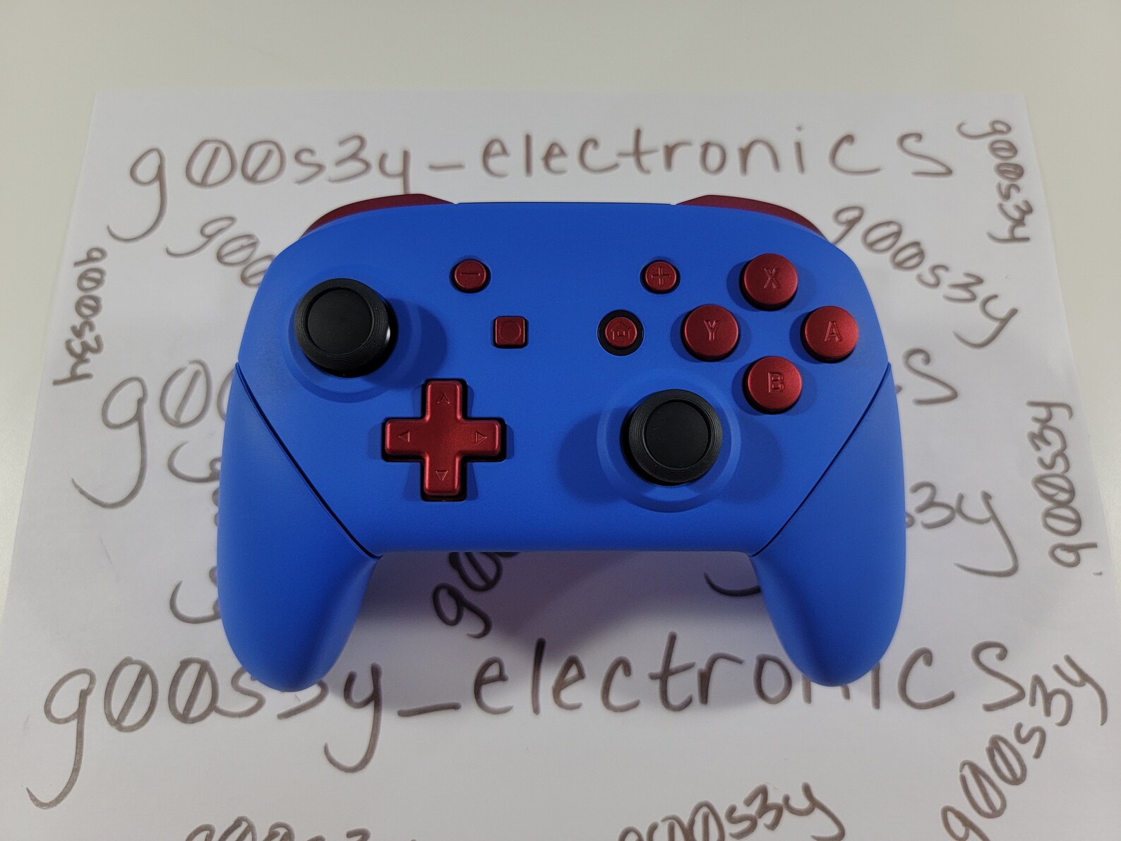 New Nintendo Switch Custom Blue Pro Controller CHOOSE BUTTON | Etsy