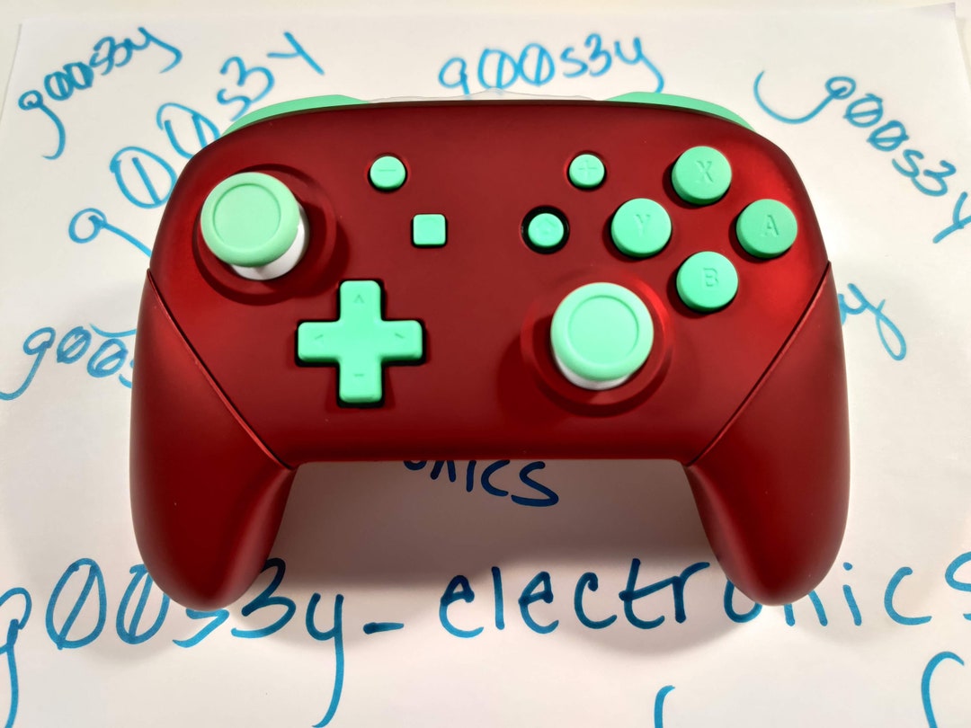 New Nintendo Switch Custom Metallic Red Pro Controller With - Etsy